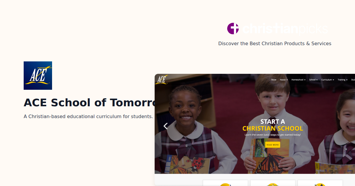 ACE School of Tomorrow | ChristianPicks