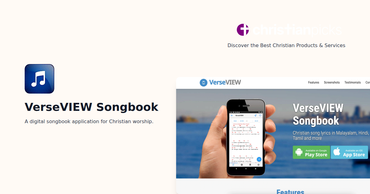 VerseVIEW Songbook | ChristianPicks